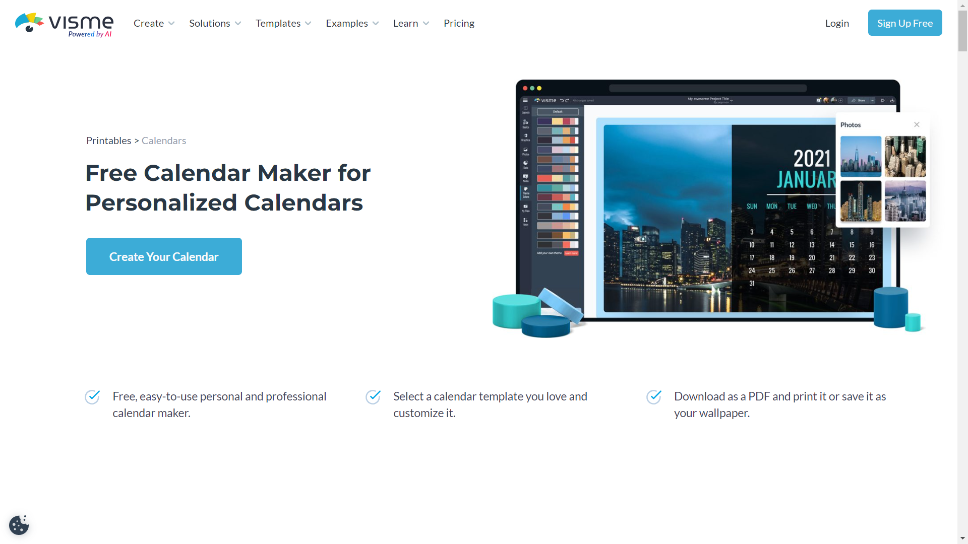 Free Calendar Creators | EntheosWeb