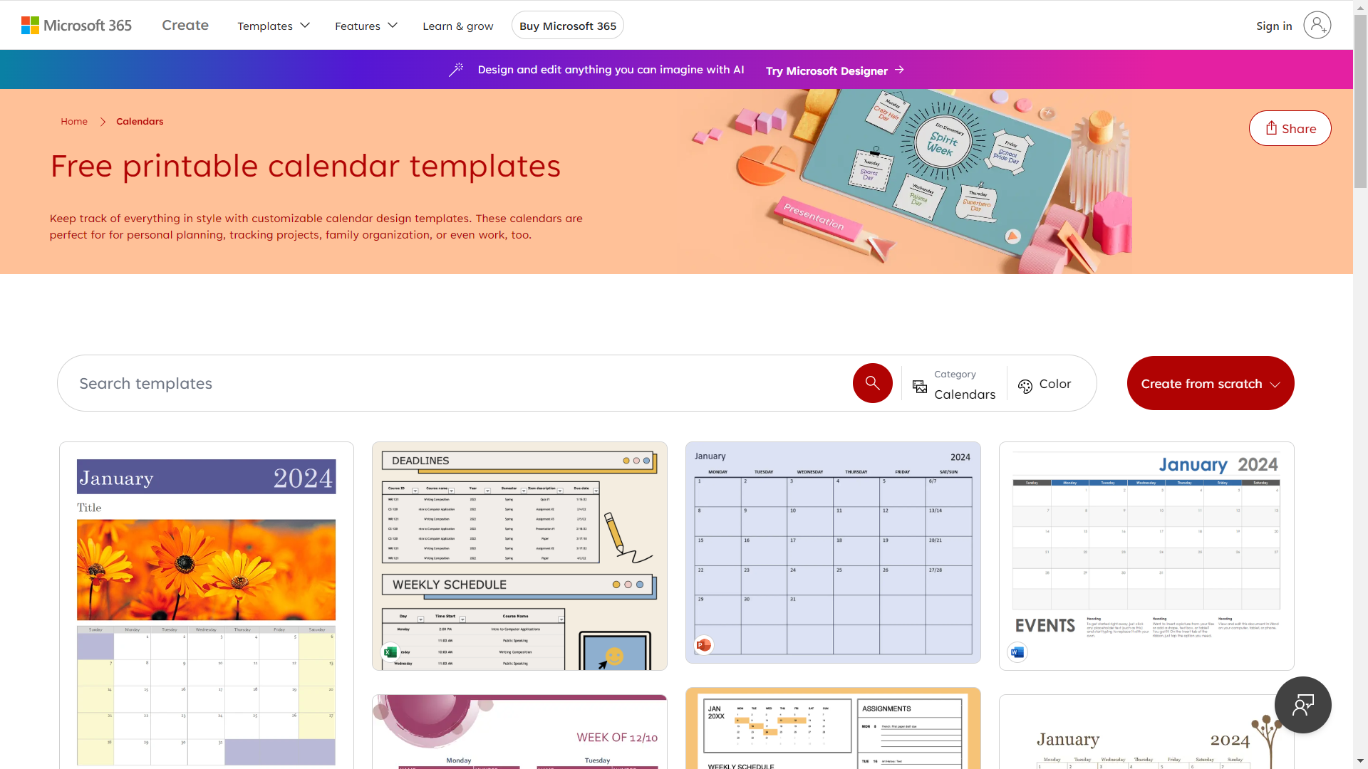 Free Calendar Creators | EntheosWeb