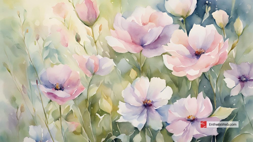 Watercolor Flower Desktop Backgrounds » EntheosWeb