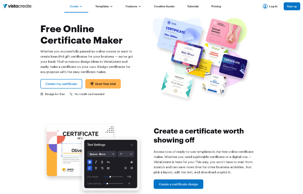 Best Free Certificate Makers » EntheosWeb