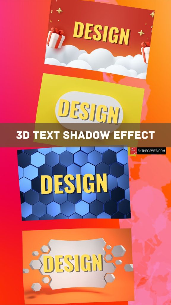 3D Text Shadow Effect – Canva Tutorial | EntheosWeb