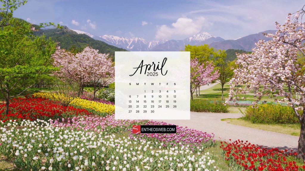 April 2025 Calendar Desktop Wallpaper and Screensavers » EntheosWeb