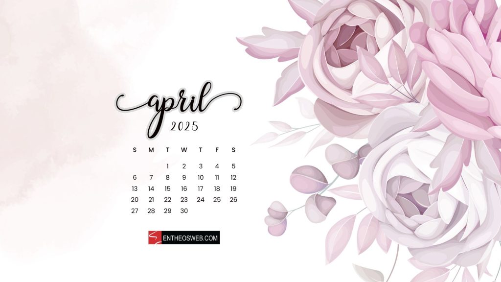 April Calendar Desktop Wallpaper and Screensavers for 2026 | EntheosWeb
