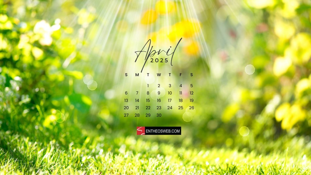 April 2025 Calendar Desktop Wallpaper and Screensavers » EntheosWeb