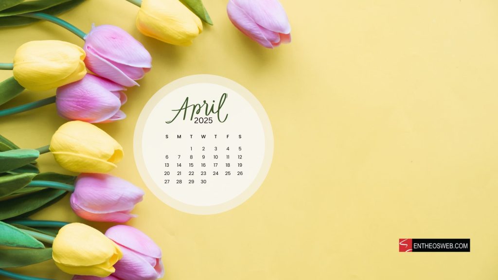 April Calendar Desktop Wallpaper Backgrounds | EntheosWeb