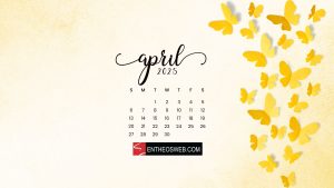 April 2025 Calendar Desktop Wallpaper and Screensavers | EntheosWeb