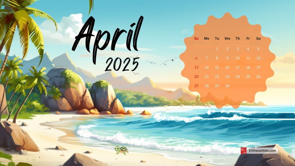 April Calendar Desktop Wallpaper Backgrounds | EntheosWeb