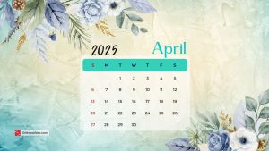 April 2025 Calendar Desktop Wallpaper and Screensavers | EntheosWeb