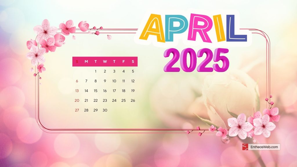 April Calendar Desktop Wallpaper Backgrounds | EntheosWeb