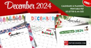 December 2024 Calendars | EntheosWeb