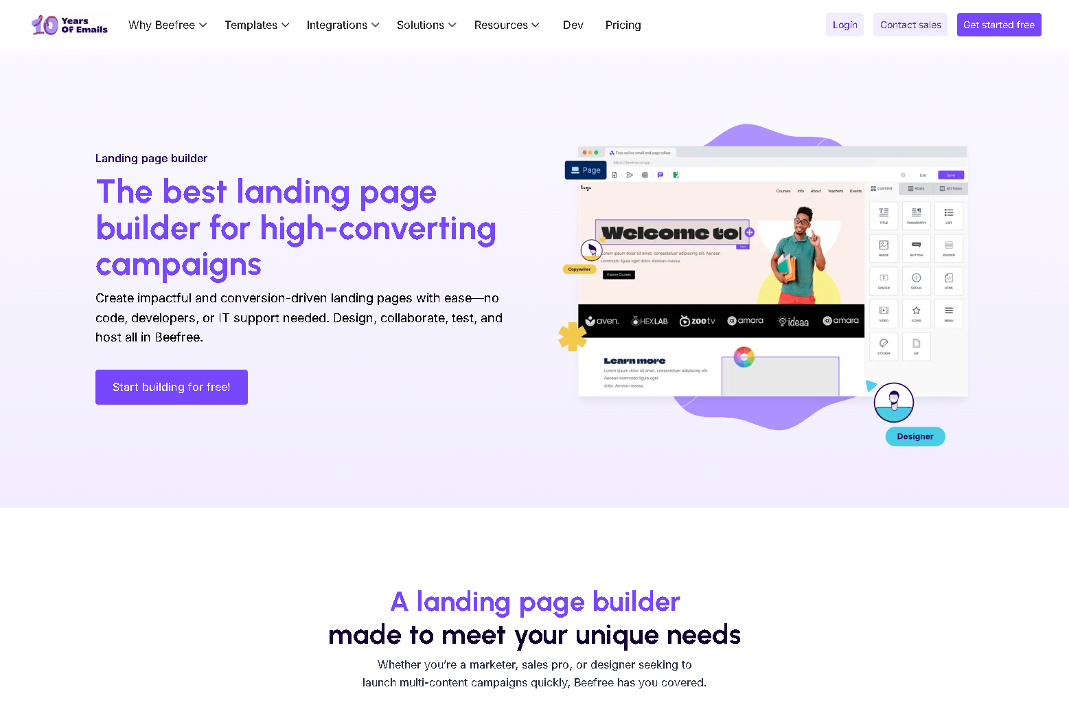 Best FREE Landing Page Builders | EntheosWeb