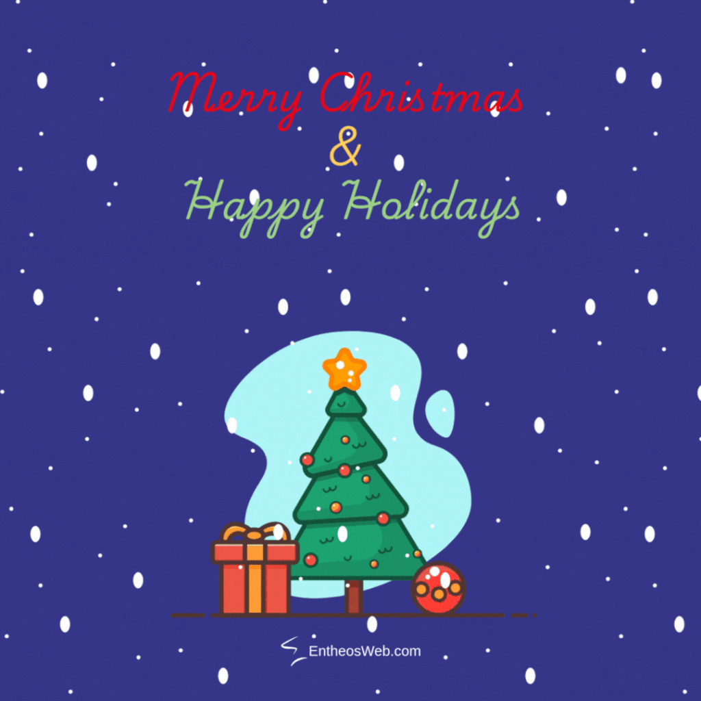 Free Animated Merry Christmas GIF & Mp4 with Music | EntheosWeb