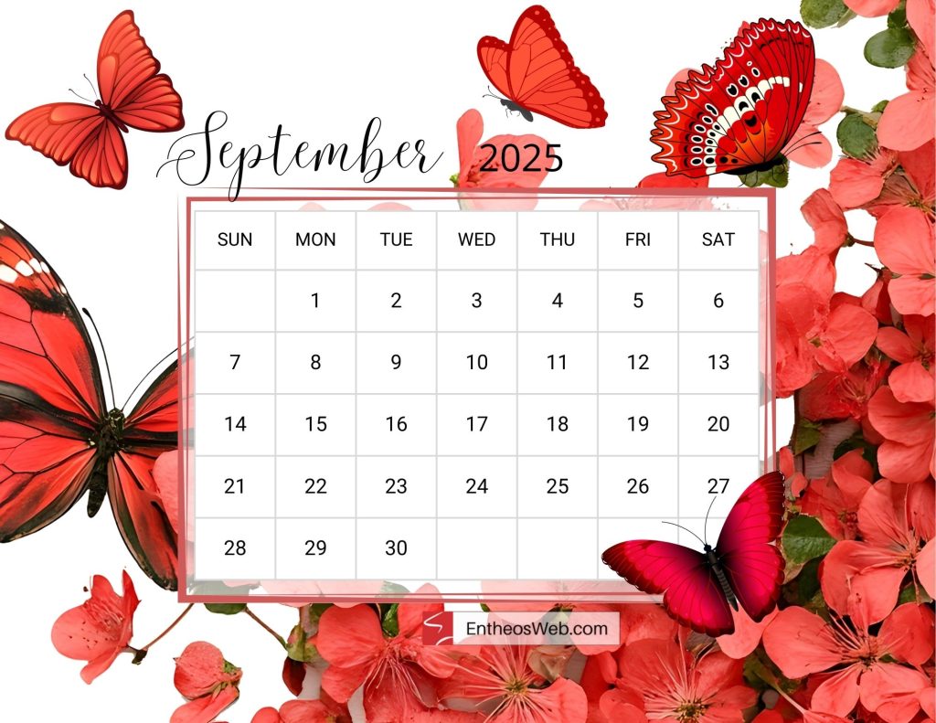 September 2025 Calendars » EntheosWeb