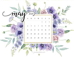 Free May Calendar 2025 Printables and Wallpapers | EntheosWeb
