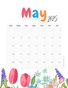 Free May Calendar 2025 Printables and Wallpapers | EntheosWeb