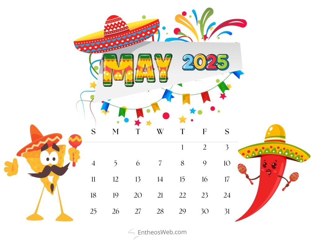 May 2025 Calendar Printables | EntheosWeb