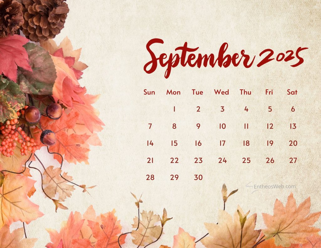 September 2025 Calendars | EntheosWeb