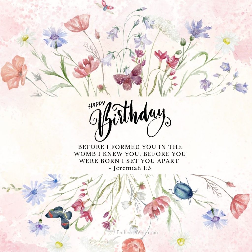 Christian Happy Birthday Wishes with Bible Verses | EntheosWeb