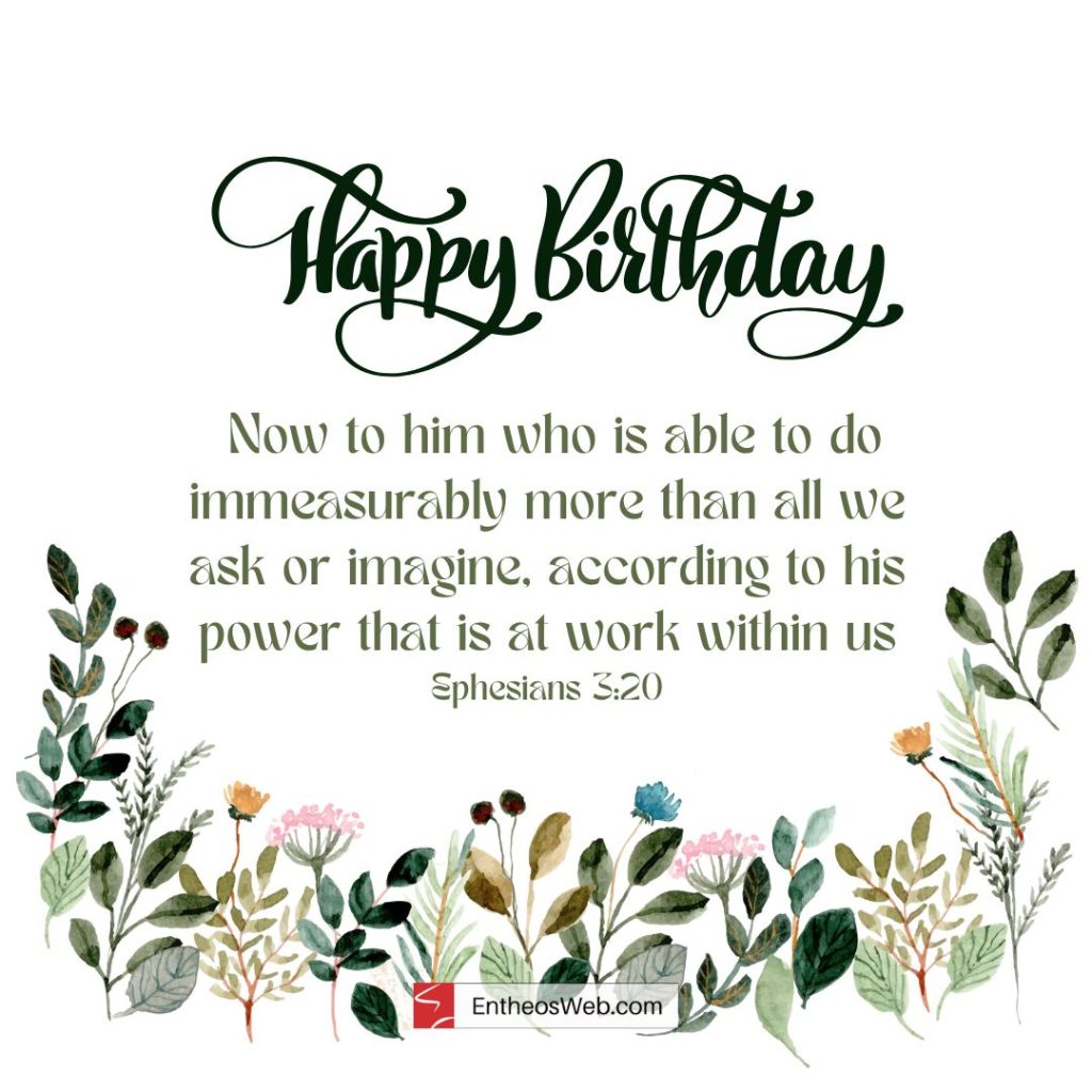 Christian Happy Birthday Wishes with Bible Verses | EntheosWeb