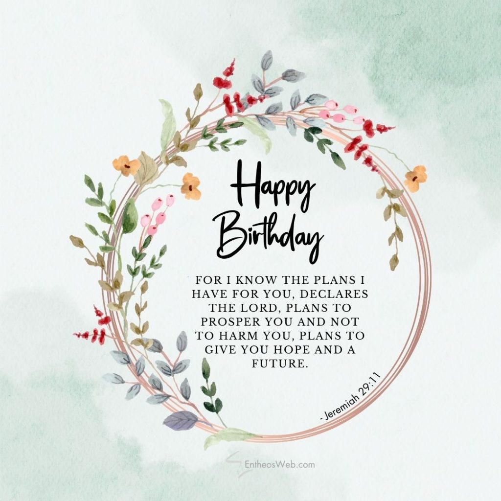 Christian Happy Birthday Wishes with Bible Verses | EntheosWeb