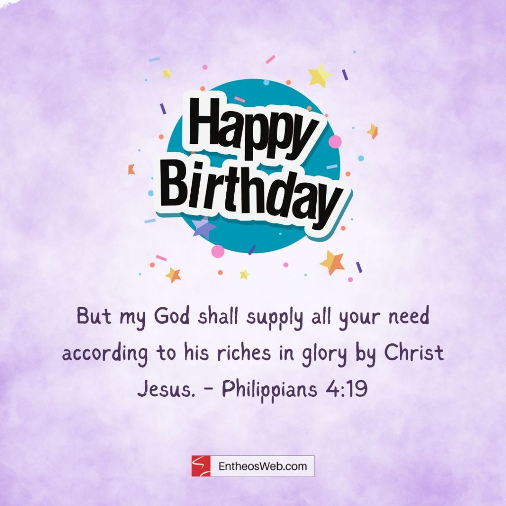 Christian Happy Birthday Wishes with Bible Verses | EntheosWeb