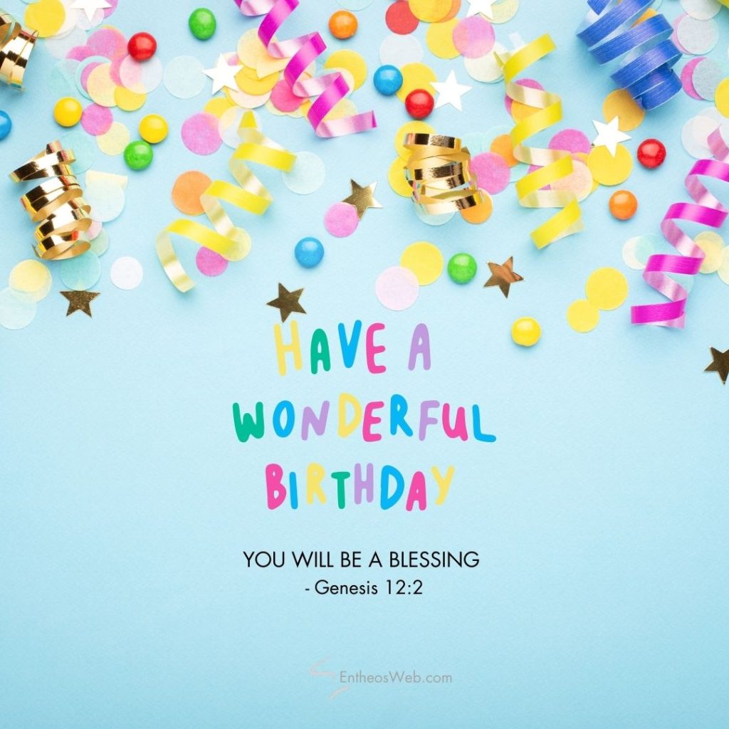 Christian Happy Birthday Images with Bible Verses | EntheosWeb
