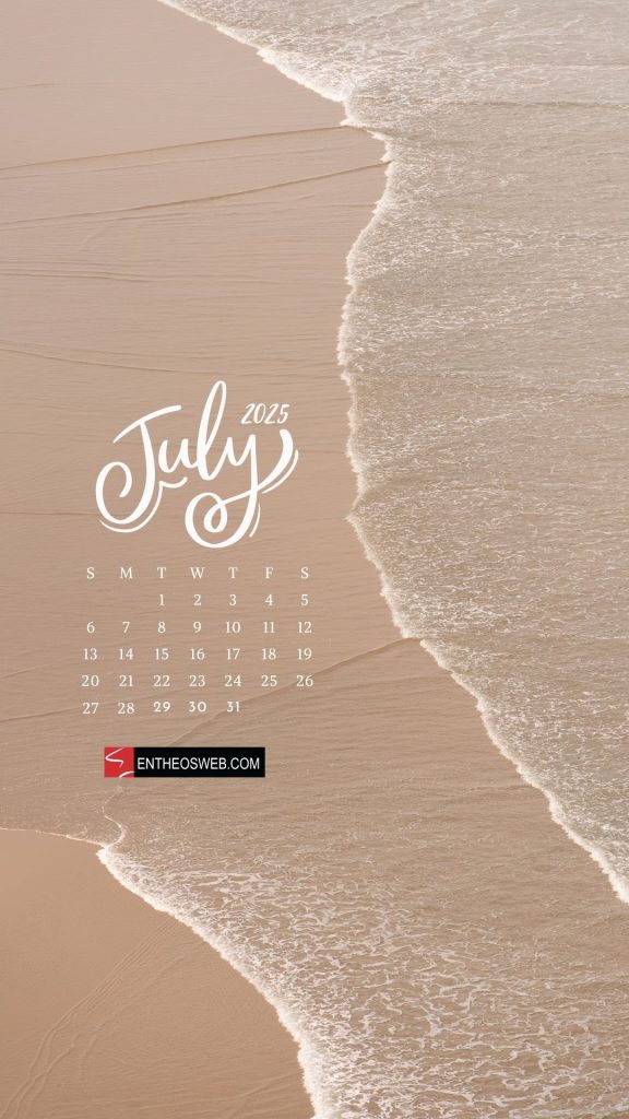 July 2025 Calendar Phone Wallpapers | EntheosWeb