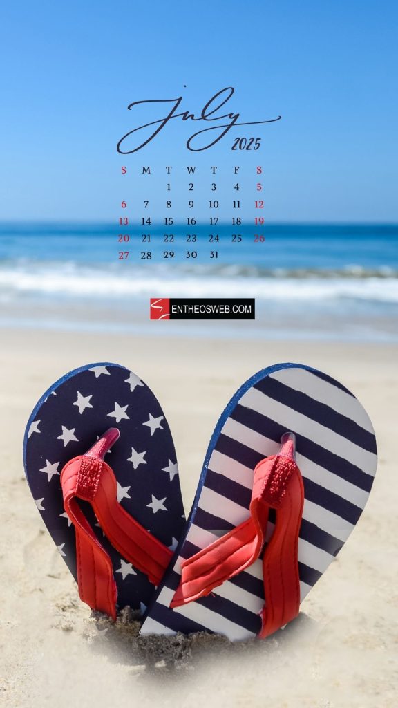 4th of July Themed July Calendars & Wallpapers | EntheosWeb