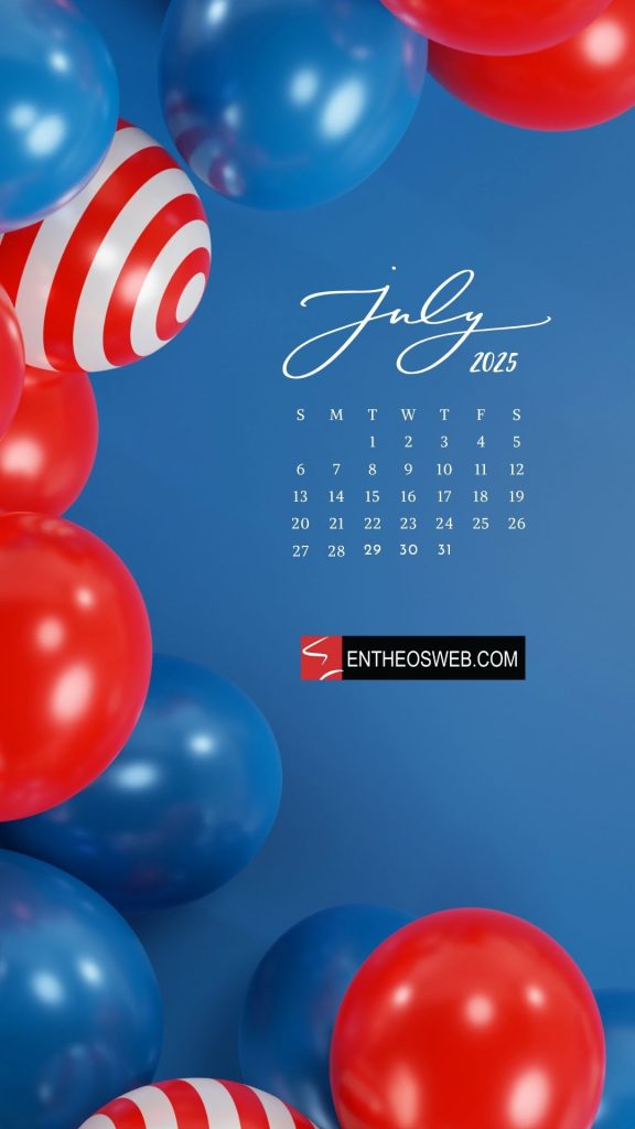 4th of July Themed July Calendars & Wallpapers | EntheosWeb