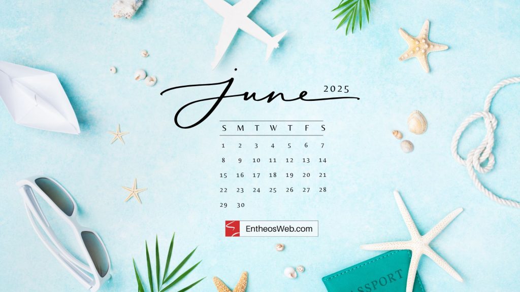 June Calendar Desktop Wallpaper Background | EntheosWeb