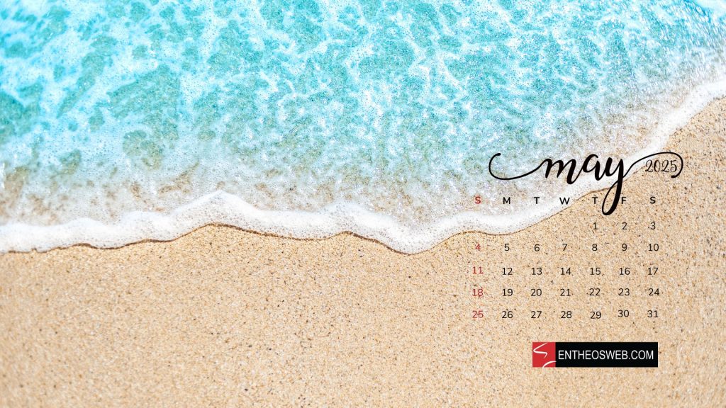 May 2025 Calendar Desktop Wallpaper | EntheosWeb