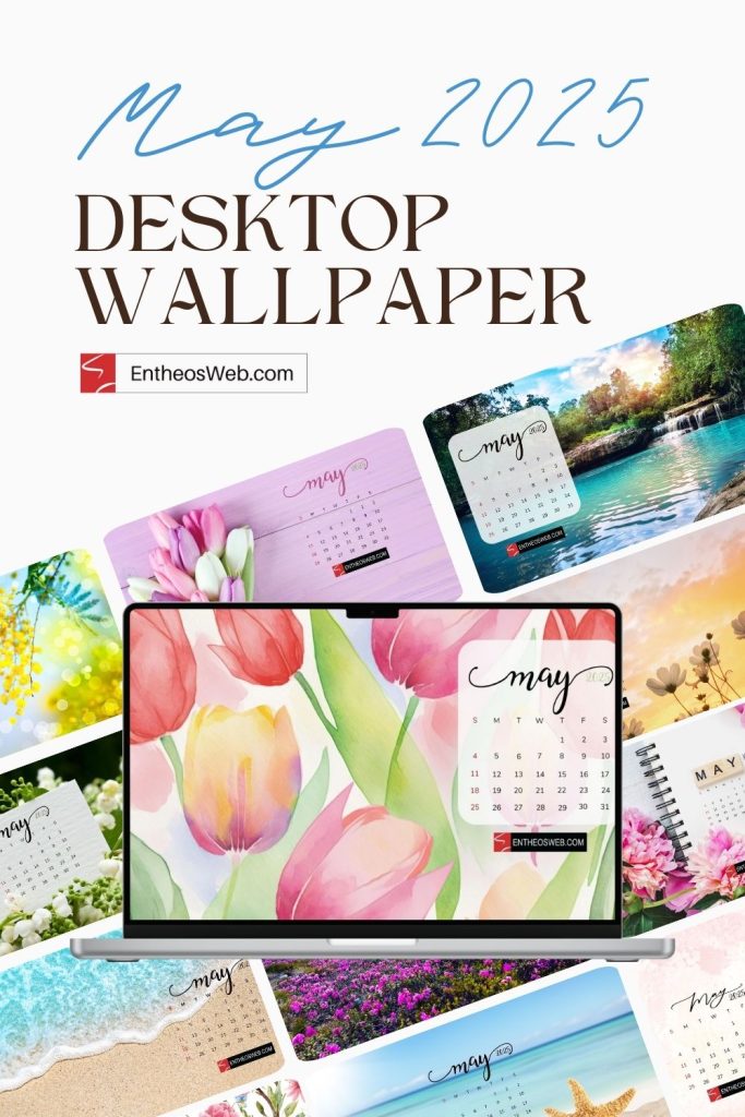 May 2025 Calendar Desktop Wallpaper | EntheosWeb