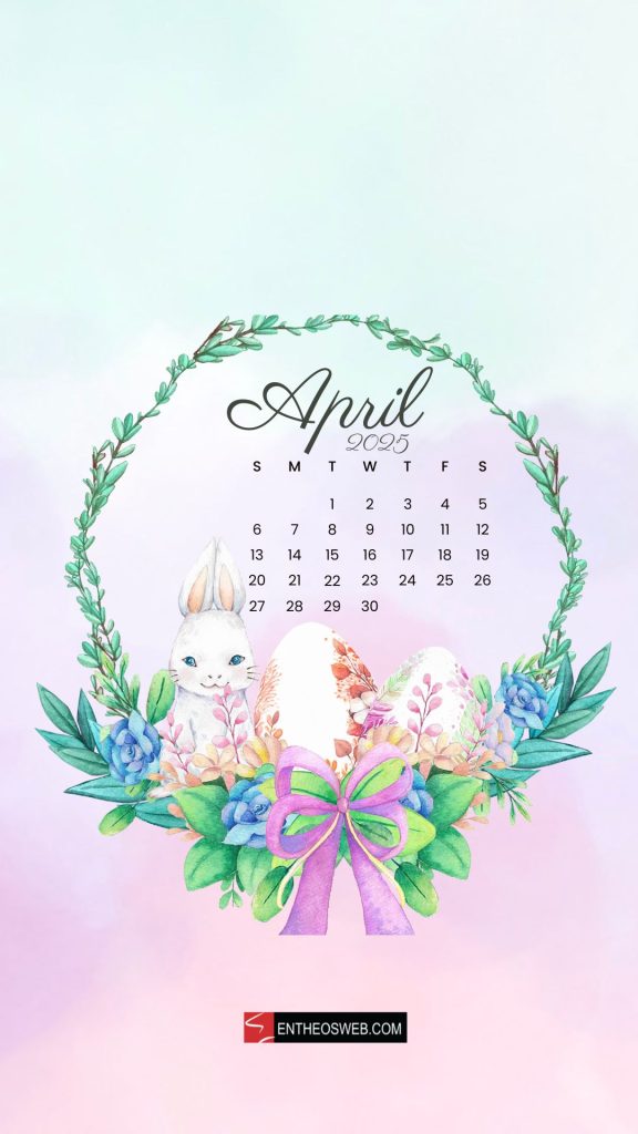 Free April 2025 Calendars and Wallpapers | EntheosWeb