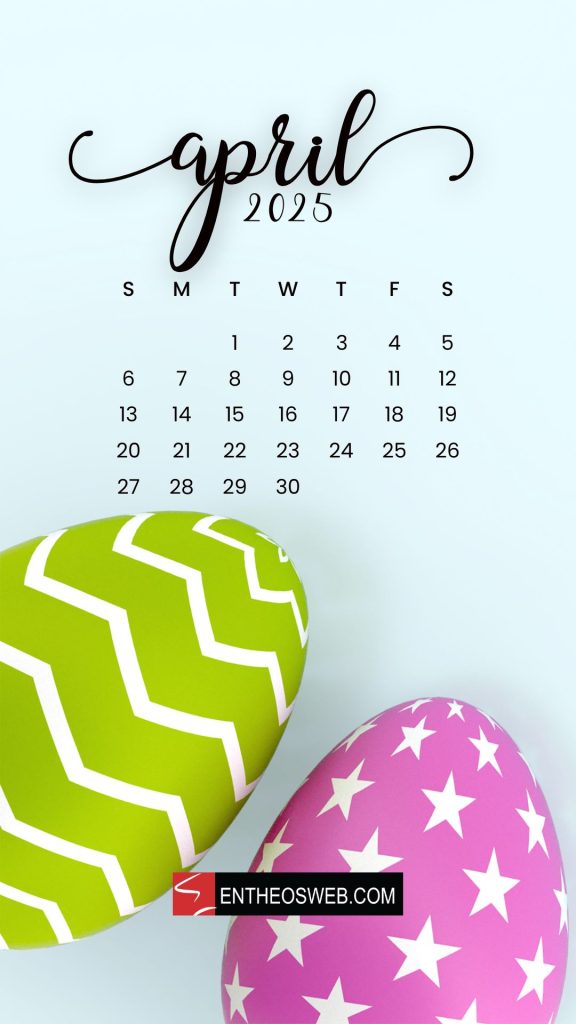 Free April 2025 Calendars and Wallpapers | EntheosWeb