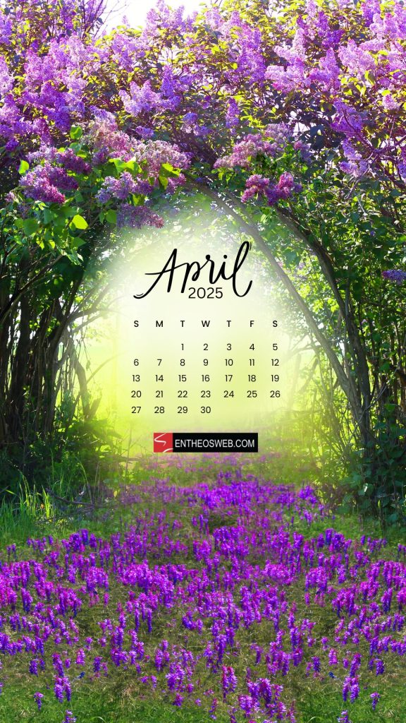 Free April 2025 Calendars and Wallpapers » EntheosWeb
