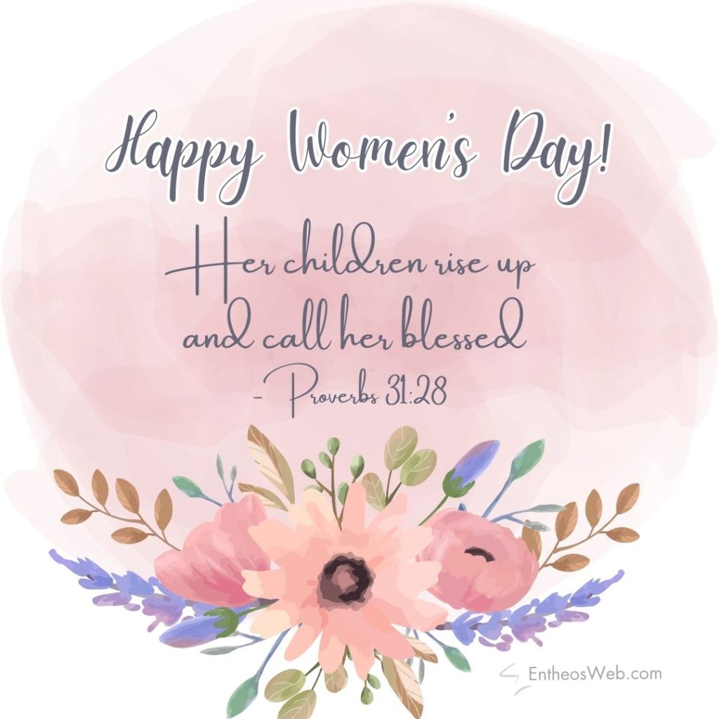Christian Women’s Day Wishes Images with Bible Verses | EntheosWeb