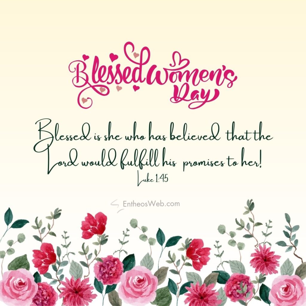 Christian Women’s Day Wishes Images with Bible Verses | EntheosWeb