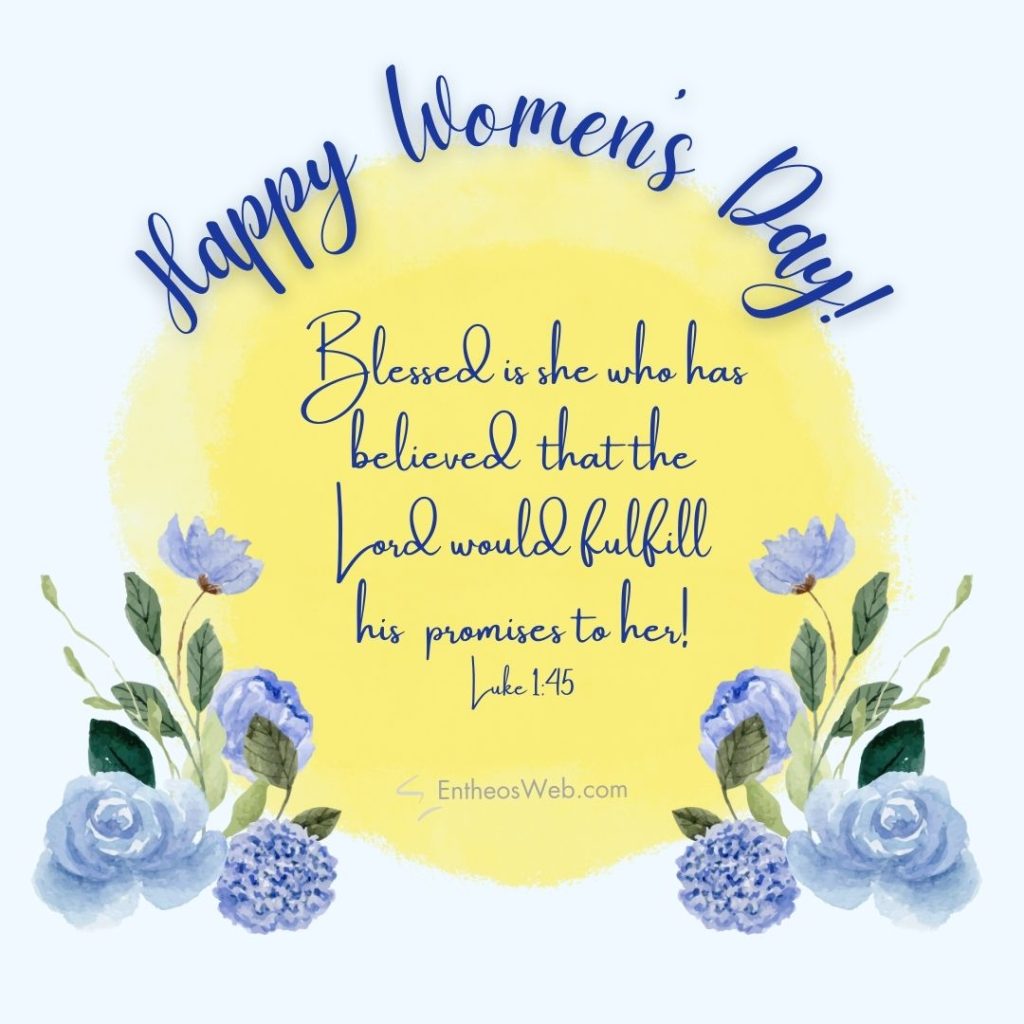Christian Women’s Day Wishes Images with Bible Verses | EntheosWeb