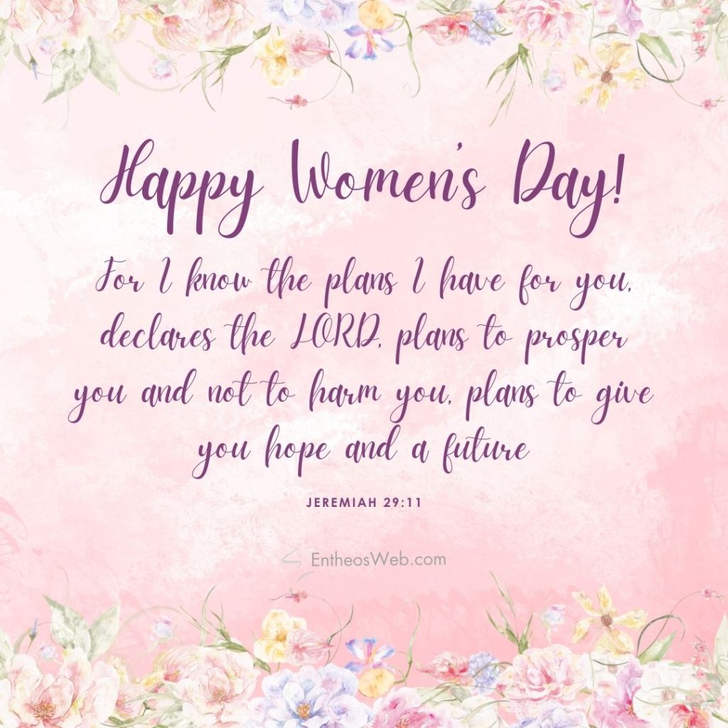 Christian Women’s Day Wishes Images with Bible Verses | EntheosWeb