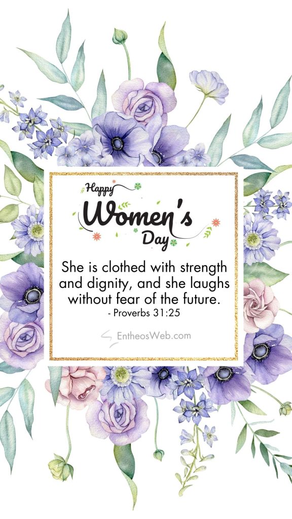 Christian Women’s Day Phone Wallpapers with Bible Verses | EntheosWeb