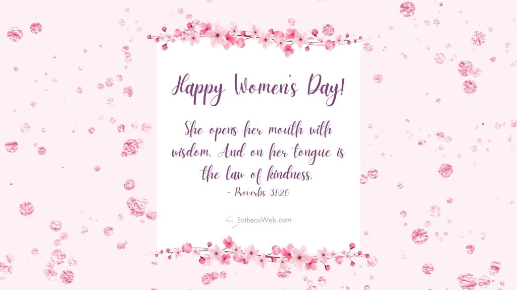 Christian Women’s day Desktop Wallpaper with Bible Verses | EntheosWeb
