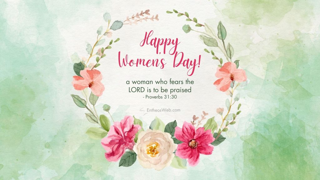 Christian Women’s day Desktop Wallpaper with Bible Verses | EntheosWeb