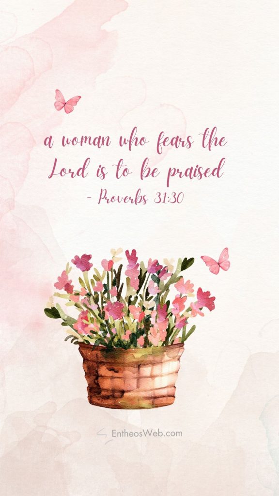 Bible Verse & Scripture Phone Wallpaper for Women | EntheosWeb