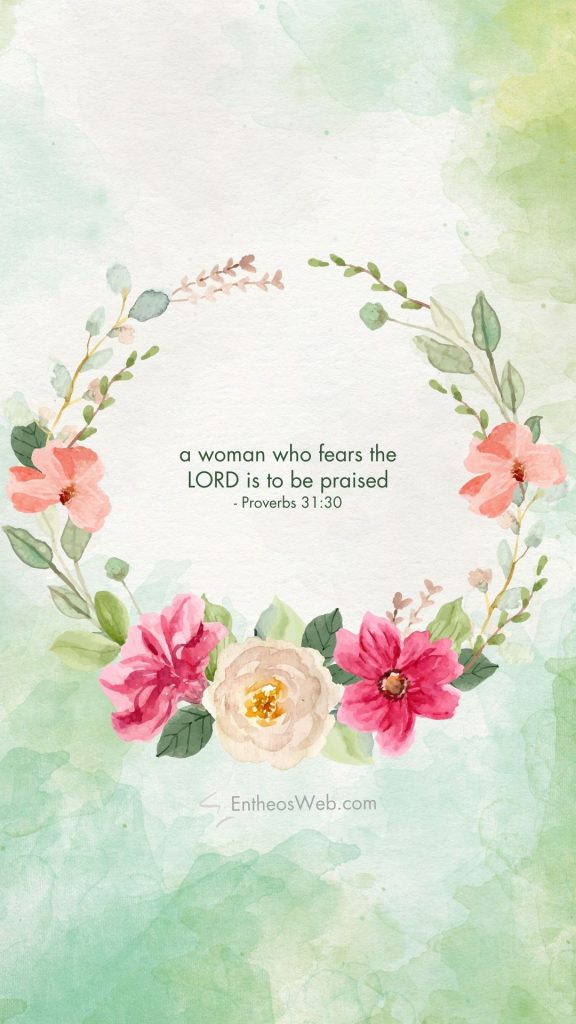 Bible Verse & Scripture Phone Wallpaper for Women | EntheosWeb