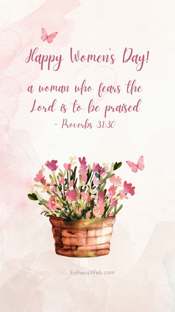 Christian Women’s Day Phone Wallpapers with Bible Verses | EntheosWeb