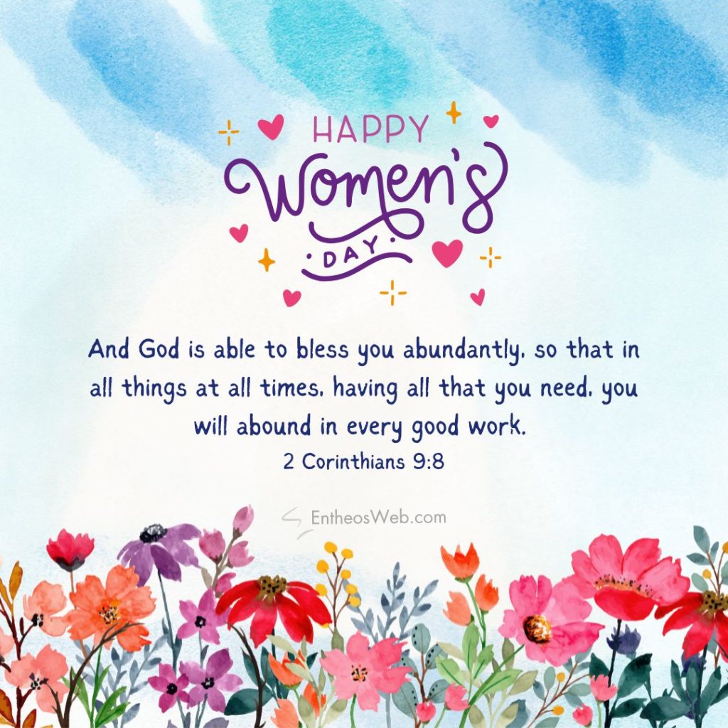 Christian Women’s Day Wishes Images with Bible Verses | EntheosWeb