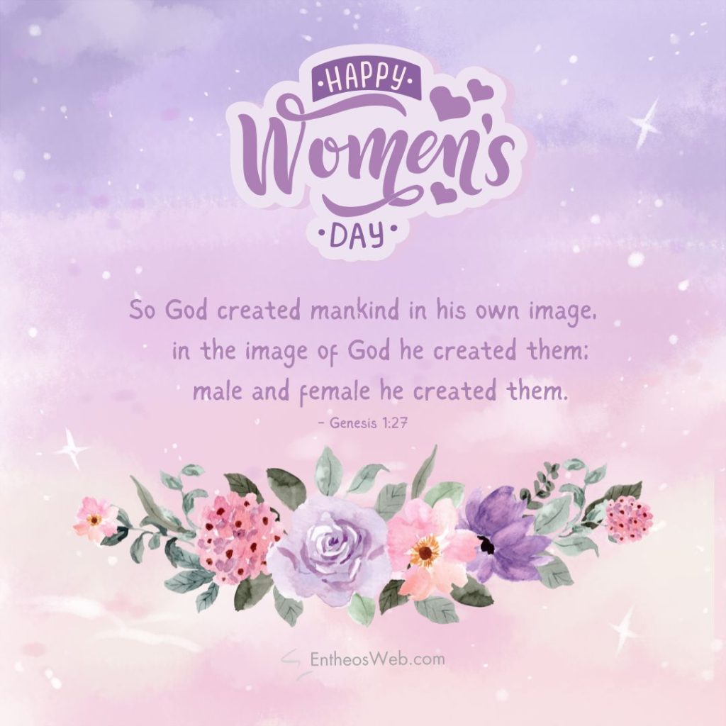 Christian Women’s Day Wishes Images with Bible Verses | EntheosWeb