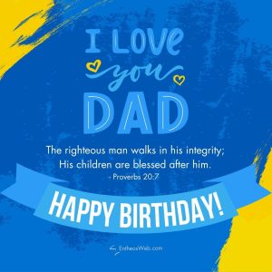 Christian Happy Birthday Dad Images with Bible Verses | EntheosWeb