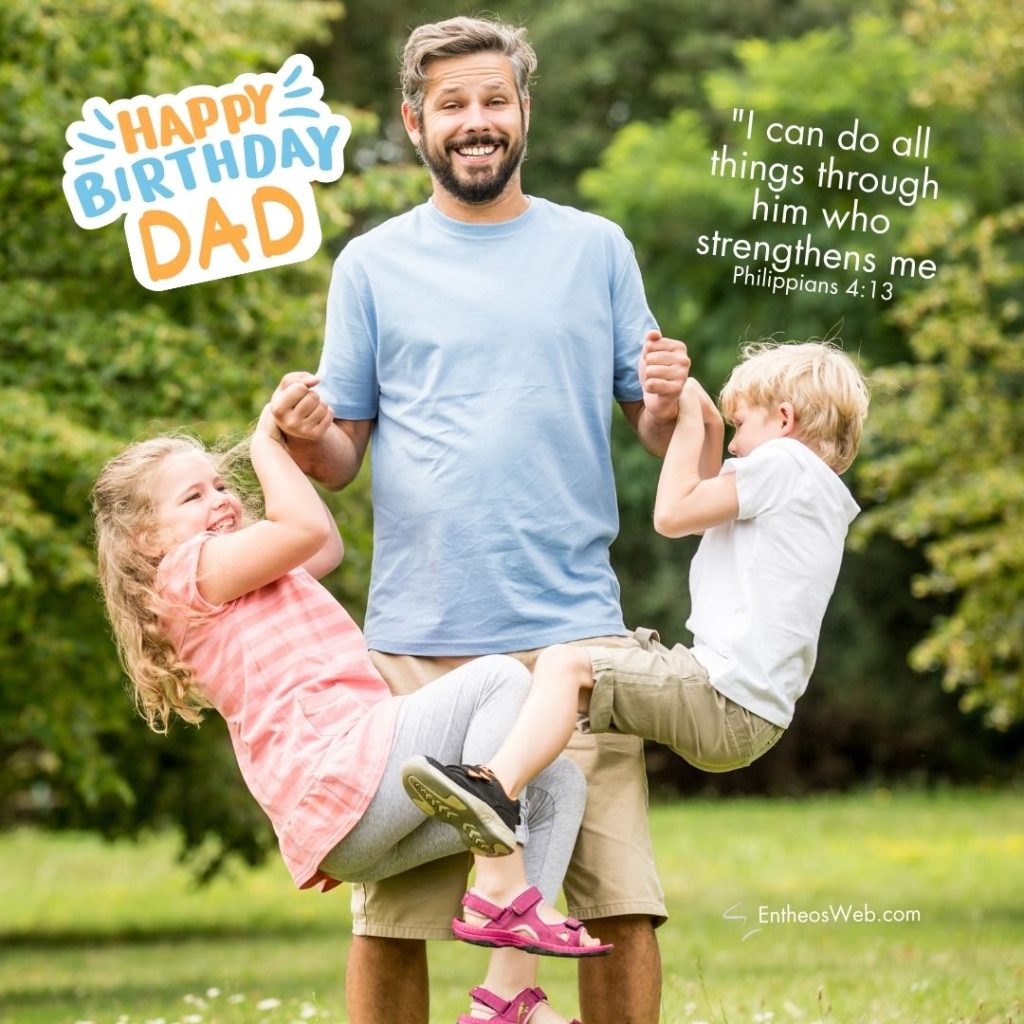 Christian Happy Birthday Dad Images with Bible Verses | EntheosWeb