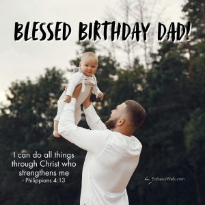 Christian Happy Birthday Dad Images with Bible Verses | EntheosWeb